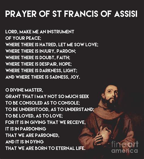 Prayer Of St Francis Of Assisi Printable Printable Free Templates