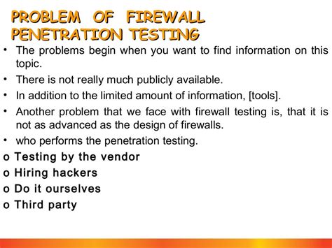 Firewall Penetration Testing