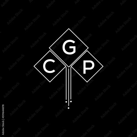 Cgp Letter Logo Design With White Background In Illustrator Cgp Vector