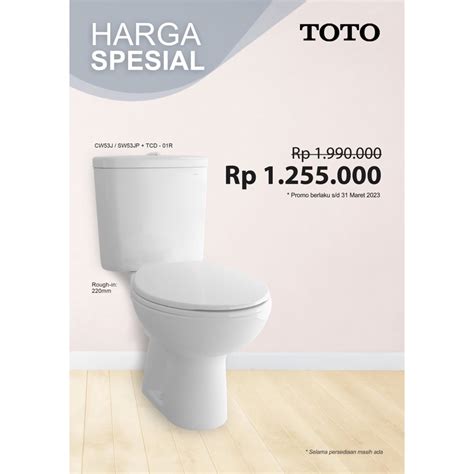 Jual Toto Set Kloset Duduk Cw53j Shopee Indonesia