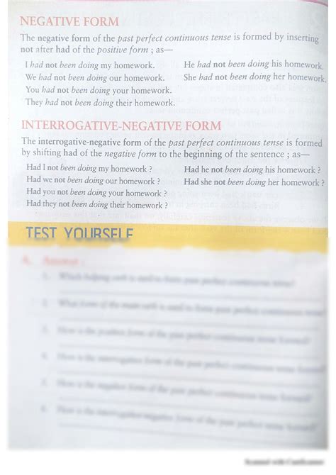 Solution Past Perfect Continuous Tense With Negative And Interrogative