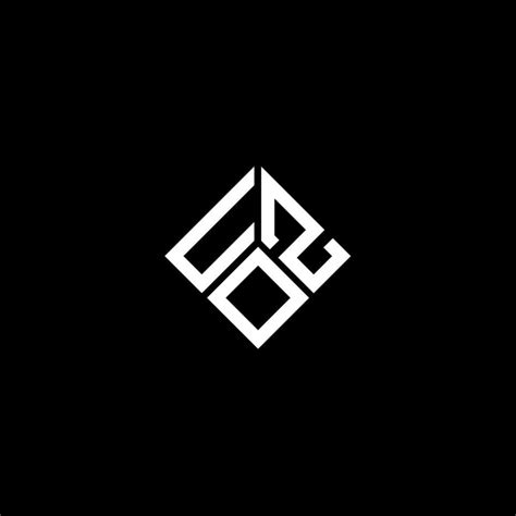 Uzo Letter Logo Design On Black Background Uzo Creative Initials Letter Logo Concept Uzo