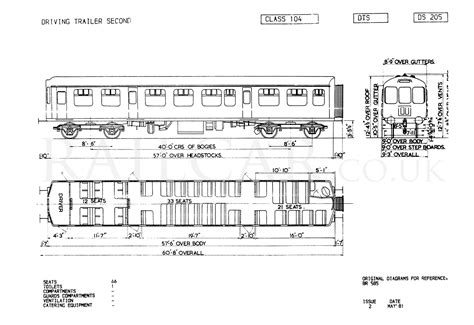 Class 104 Dmu 2 Car Diagrams And Works Pics