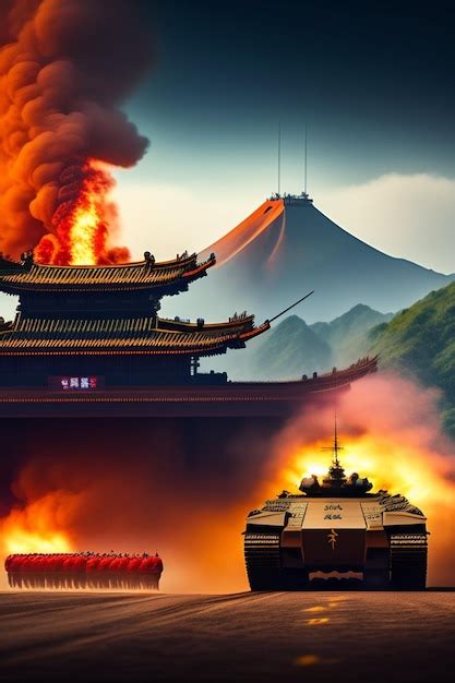 Premium Ai Image Soldiers And War Background Ai Generated