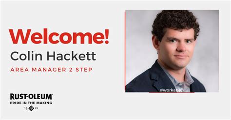 Colin Hackett On Linkedin Extremely Excited To Be Back With Rust Oleum Corporation