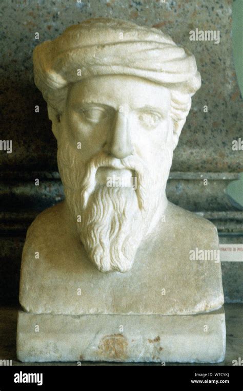 Pythagoras Ancient Greek Mathematician And Philosopher 6th Century Bc