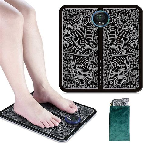 Japan Electric Ems Foot Massage Pad Relief Fatigue Micro Current Pulse