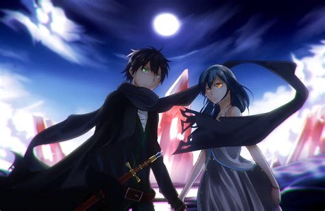 Anime Girl With Black Hair And Black Eyes And Sword