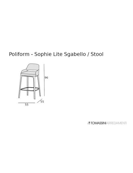 Sophie Lite Stool Poliform Online Shop
