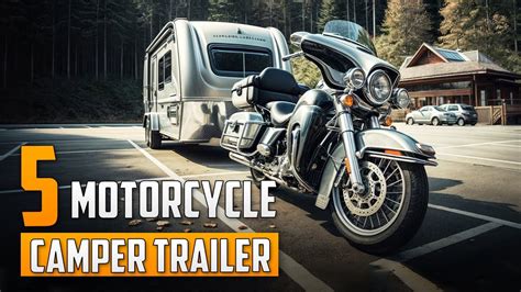 Teardrop Trailer Behind Motorcycle