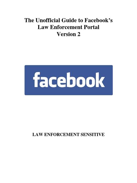 Facebook Law Enforcement Portal Guide Pdf Facebook Hyperlink