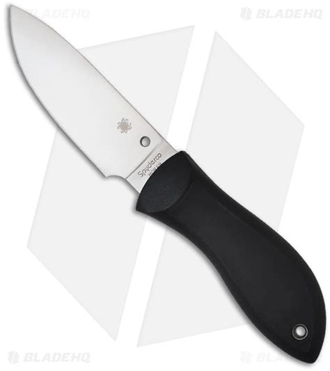 Spyderco Bill Moran Drop Point Fixed Blade Knife 388 Satin Plain
