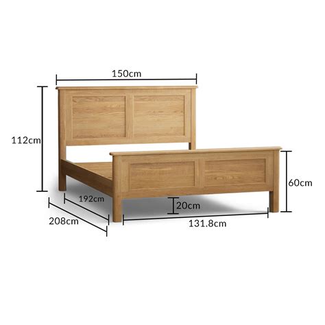 Ashton Solid Oak Double Bed Furniture 48
