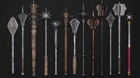 Medieval Weapon Maces 3d Model Turbosquid 2197471