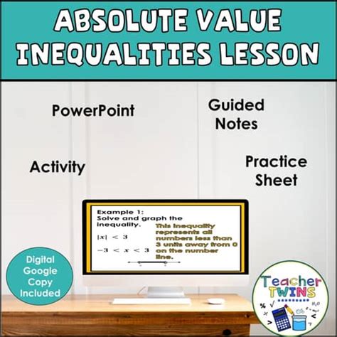 Solving Absolute Value Inequalities Lesson By Teacher Twins Tpt