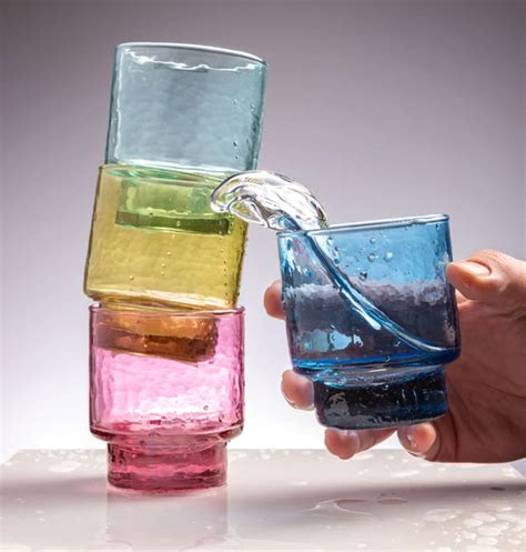 Stacking Glasses 4 Colors Synple
