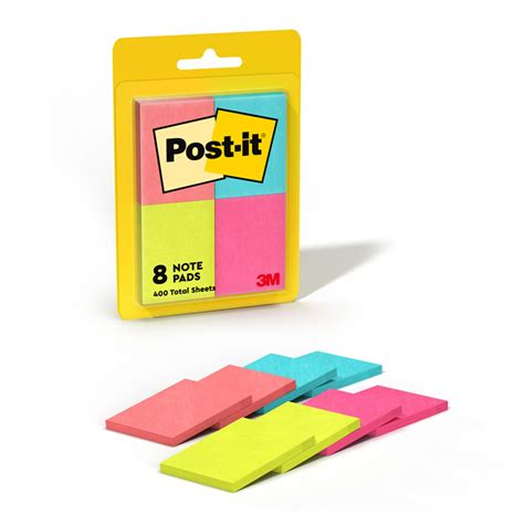 Post It Mini Notes 1 5 In X 2 In 8 Pads Americas 1 Favorite Sticky Notes Poptimistic