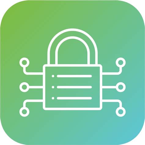 Data Encryption Icon Style Premium Vector