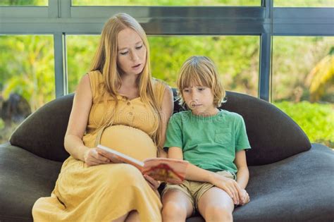 Sweet And Bonding Moment As A Pregnant Mother And Her Son Share Quality
