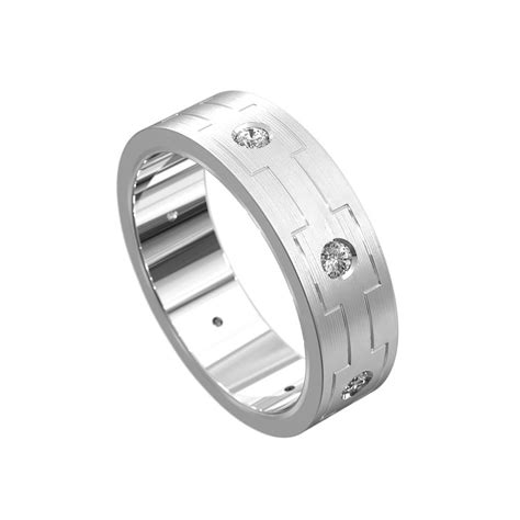 Drop Set Mens Ring 7017 Temple And Grace Thailand