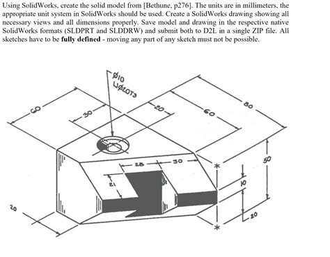 Solved Please Helpusing Solidworks Create The Solid Model