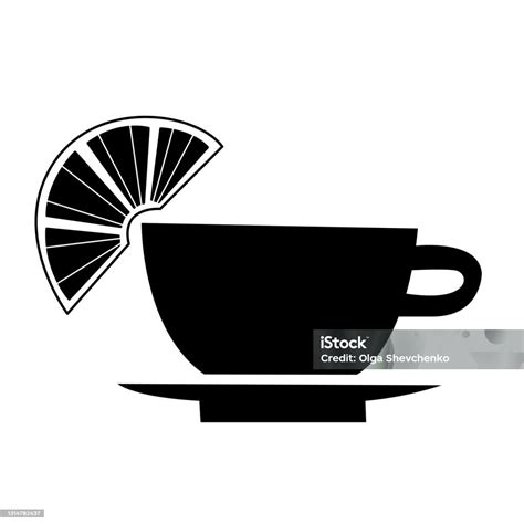 메뉴 로고를 위해 레몬을 곁들인 커피 한 잔의 벡터 아이콘 차 뜨거운 음료에 대한 스톡 벡터 아트 및 기타 이미지 차 뜨거운 음료 0명 가방 Istock