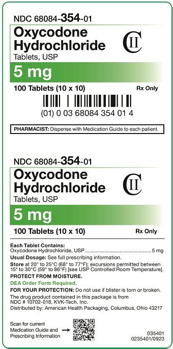 Dailymed Oxycodone Hydrochloride Tablet