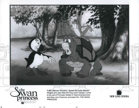 1994 Press Photo Puffin And Speed The Turtle In The Swan Princess Anim