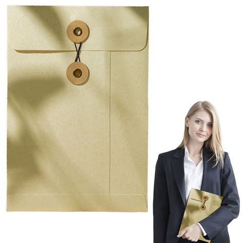 Preplabs String Envelope File Folder Kraft String Envelope File Folder