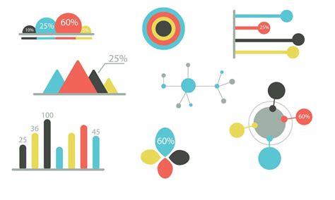 Set Of Infographic Elements Data Visualization Vector Design Template Tables Charts Circles