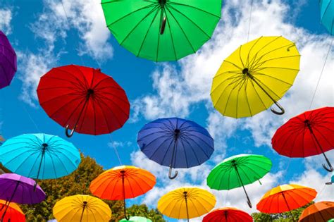 Rainbow Umbrella Wallpaper 1080p A Rainbow Colored Umbrella Is Open