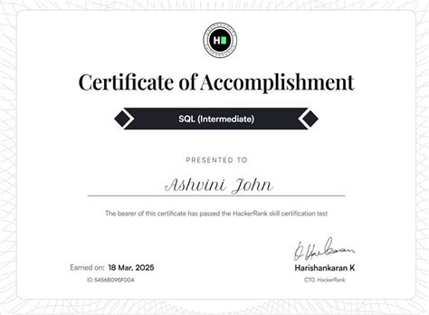 Day10 Sql Intermediatecertificate Continuouslearning Sqlchallenge Ashvini John