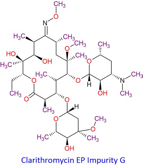 Clarithromycin Ep Impurity G Cas No 127182 44 9 Nia Innovation