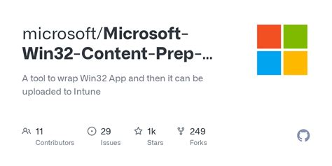 Microsoft Win32 Content Prep Tool At Master · Microsoftmicrosoft Win32 Content Prep Tool · Github