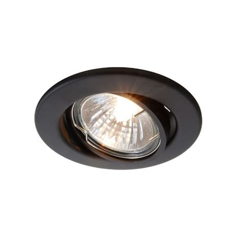 Ceiling Recessed Ring Gu10 Without Bulb Black Uk
