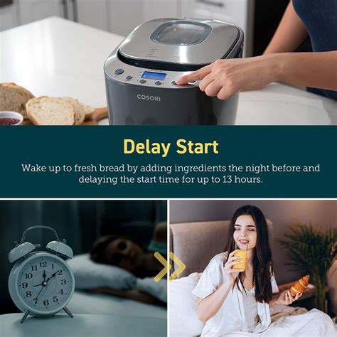 Cosori Bm201 Co Bread Machine Maker Dough Mixer With 12 Presets