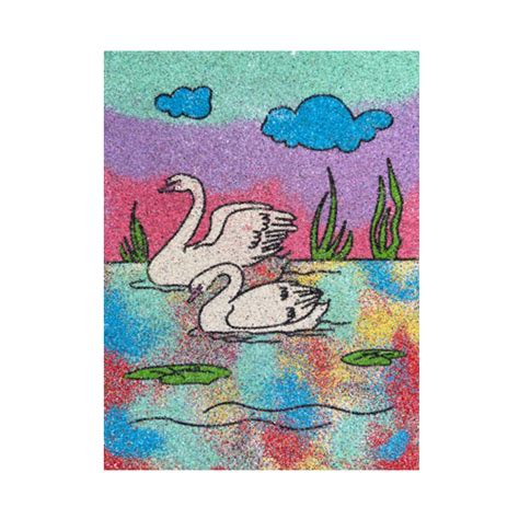 Desene Cu Nisip Păsări Lebede