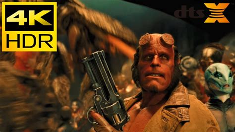 4k Hdr Hell Boy Ii Fight Scene Dts X Youtube