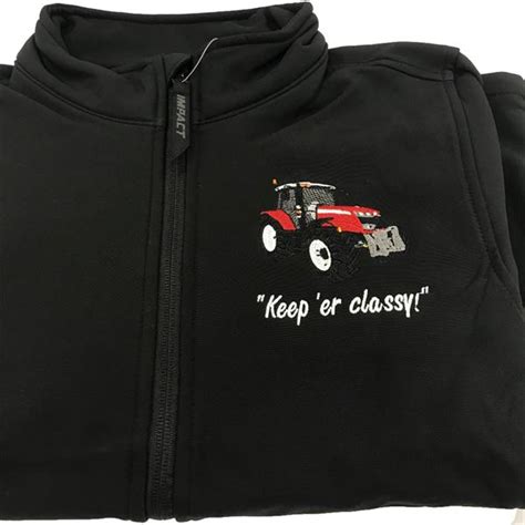 Impact Tractor Jacket Logo Front And Back Black Red Phillipsshoesie