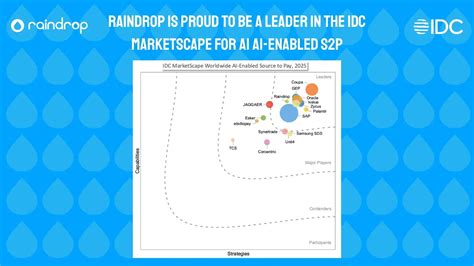 Raindrop Named A Leader In 2025 Idc Marketscape For Source To Pay Raindrop Systems