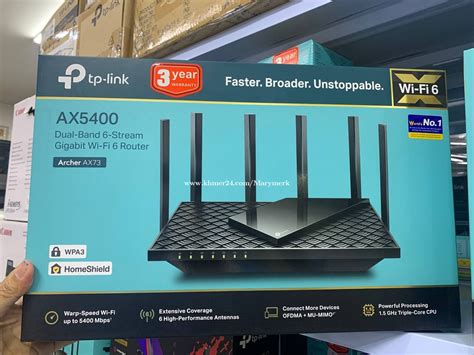TP-LINK Archer AX73 Dual Band 6 Stream Gigabit Wi-Fi 6 Router Price $1. ...
