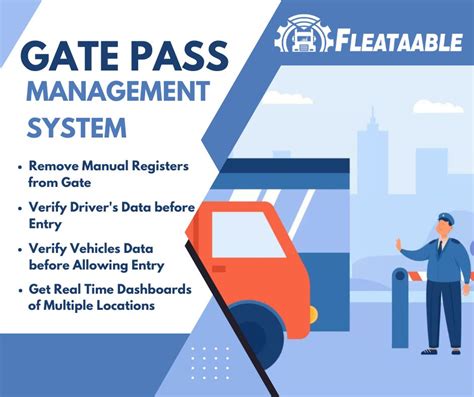 Gatepass Management System Secure And Easy To Use Fleataable