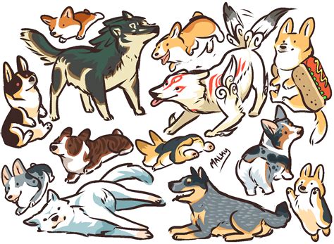 Link Amaterasu And Wolf Link Original And 3 More Drawn By Malky