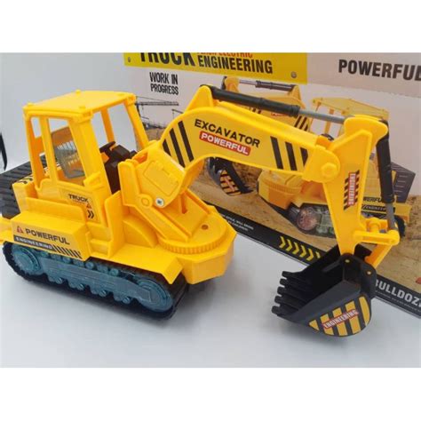 Free Battery Excavator Construction Truck Lori Toy With Light And Music Shopee Singapore