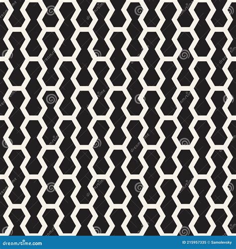 Vector Seamless Geometric Pattern Simple Abstract Lines Lattice Stock