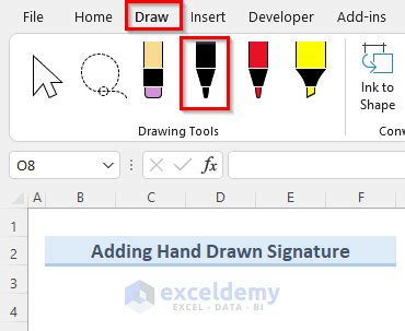 How To Add Signature In Excel Quick Ways ExcelDemy
