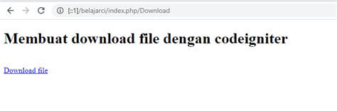 Membuat Download File Dengan Codeigniter