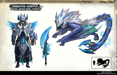 Artstation Monster Hunter Inspired Monster And Armor Set