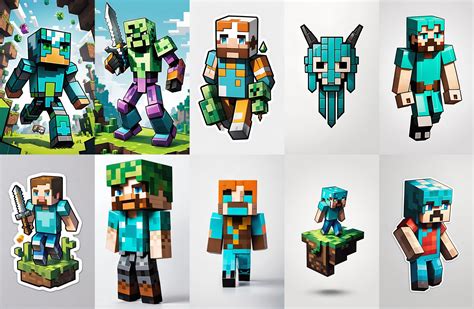 Artstation Minecraft Fbx 3d Models 250 Basemesh Pack 2 Game Assets