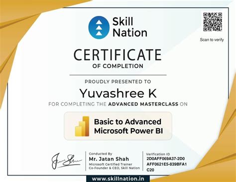 Your Certificate Yuvashree K